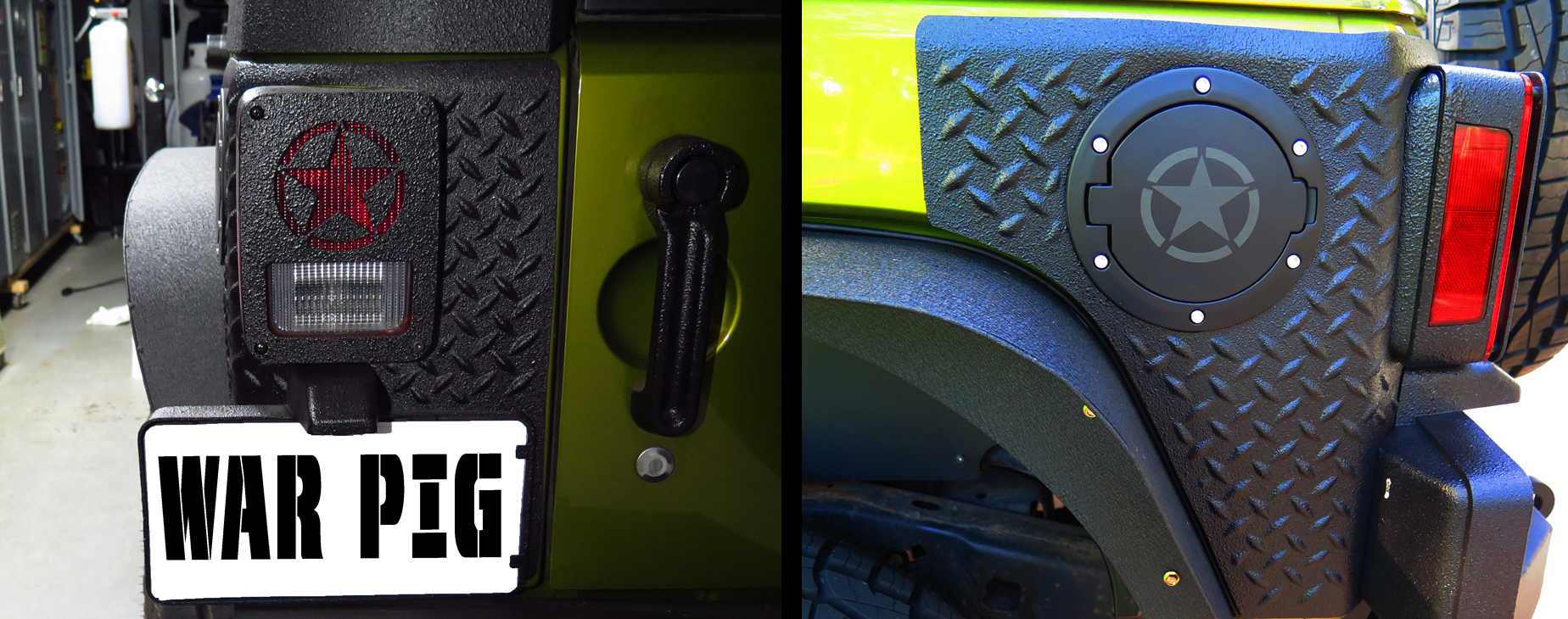 2007 jeep wrangler unlimited named war pig x raptor coated corner guard ...